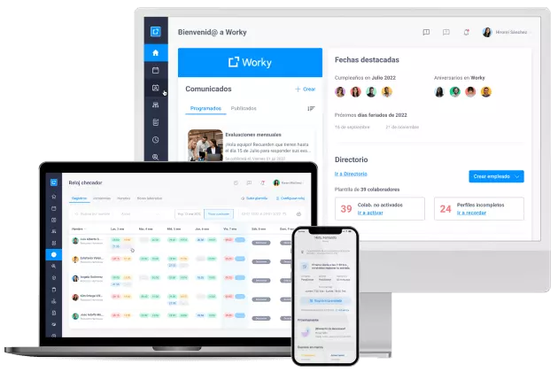 Worky, el sistema de control de horarios laborales